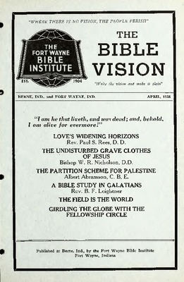 "The Bible Vision" by Fort Wayne Bible Institute